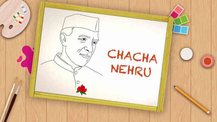 Easy Chacha Nehru Drawing For Kids Hindi Episode Watch Online on ShemarooMe