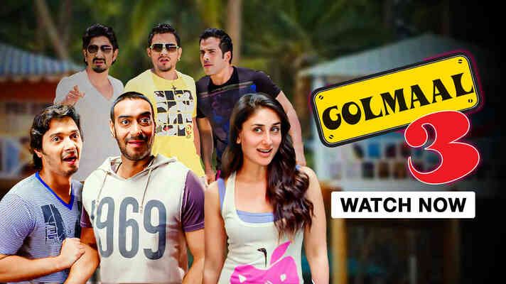 Golmaal 3 Movie Watch Online on ShemarooMe.
